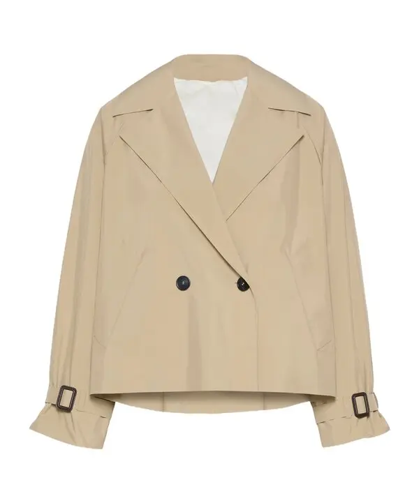 Max Mara Cropped Double-breasted Jacket - Beige