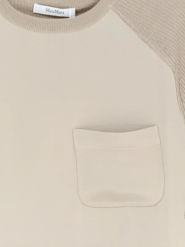 Max Mara Crew Neck Short-sleeved T-shirt