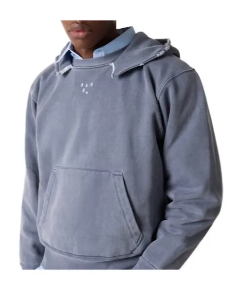 Our Legacy Distressed Cotton Jersey Hoodie - Gray