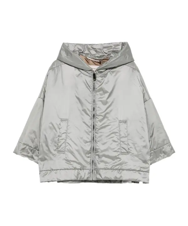 Max Mara Fiore Hooded Jacket - Gray