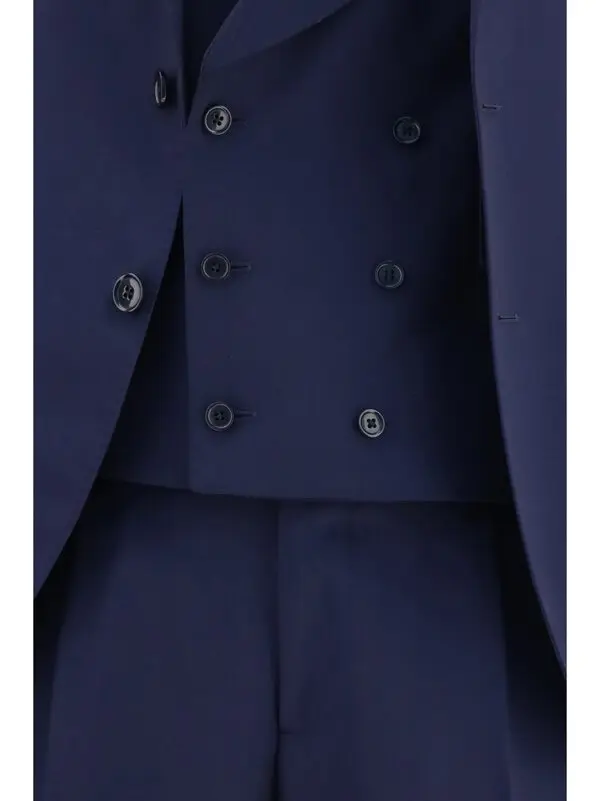 LARDINI Double-breasted Three-piece Suit