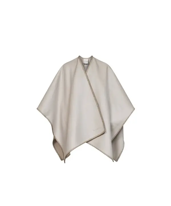 Max Mara V-neck Mid-length Sleeve Shawl - Nude