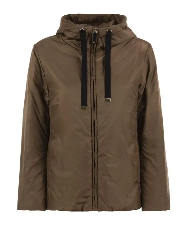 Max Mara Greenh Drawstring Hooded Jacket - Brown
