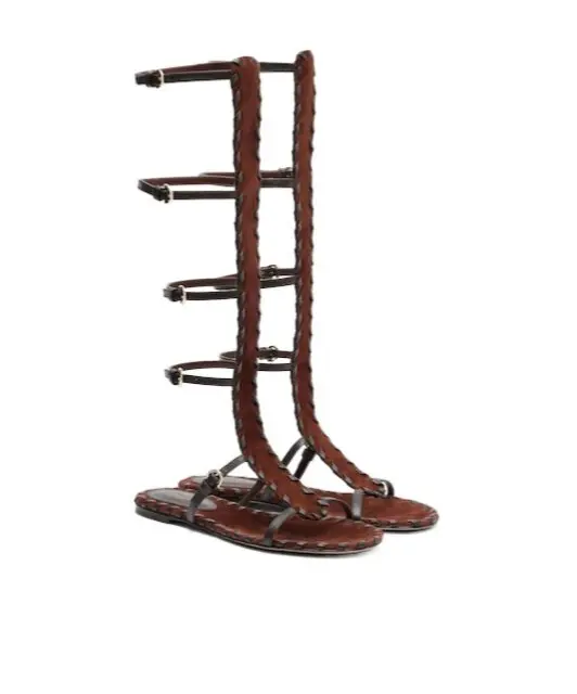 GIANVITO ROSSI Suede Gladiator Sandals