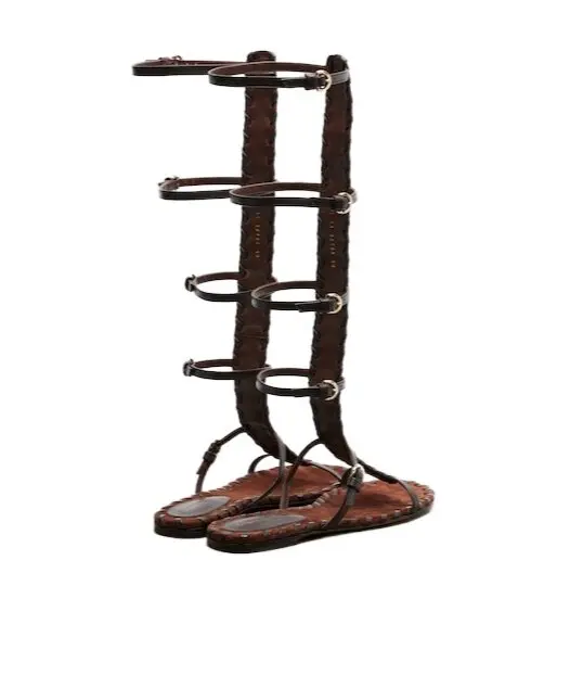 GIANVITO ROSSI Suede Gladiator Sandals