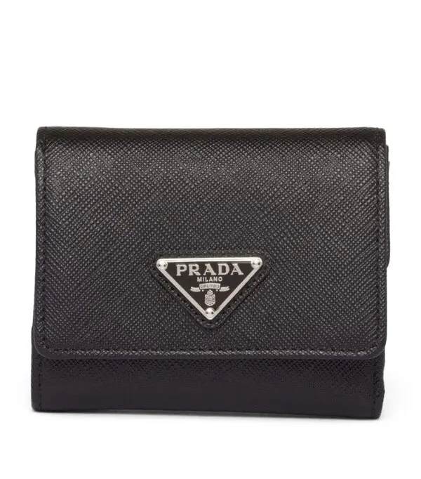 Prada Small Saffiano Leather Wallet - Black