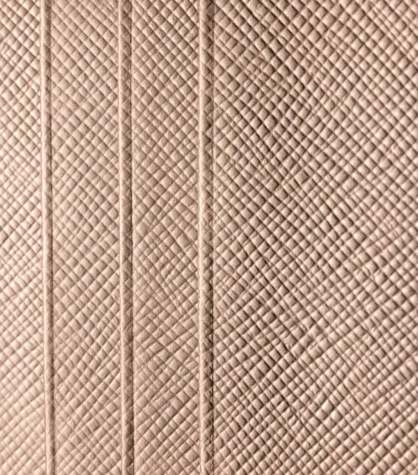 Prada Metallic Saffiano Leather Card Holder - Nude