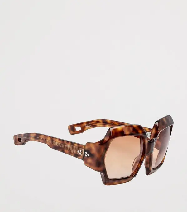 JACQUES MARIE MAGE Grand Funk Hexagonal Sunglasses
