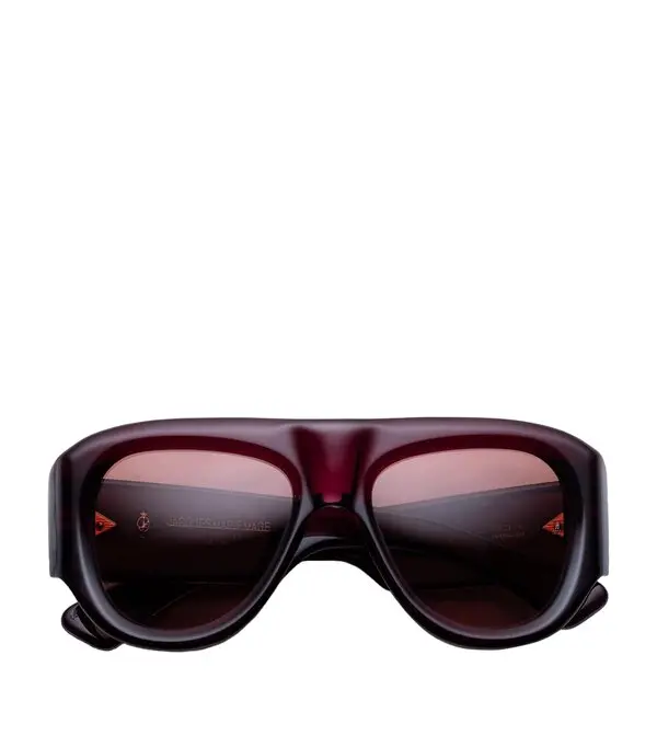 JACQUES MARIE MAGE Bel-air Sunglasses - Burgundy