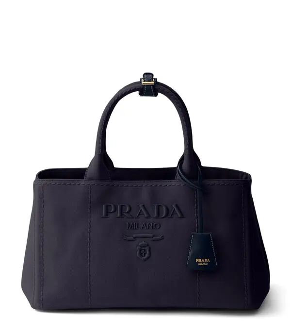 Prada Jardinière Large Canvas Tote Bag