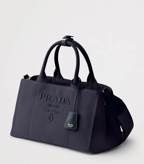 Prada Jardinière Large Canvas Tote Bag