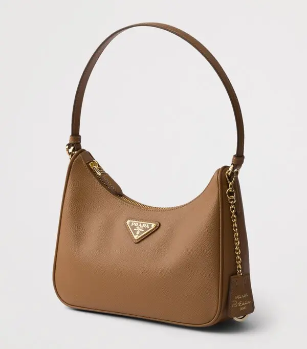Prada Saffiano Leather Re-edition 2005 Top-handle Bag - Brown