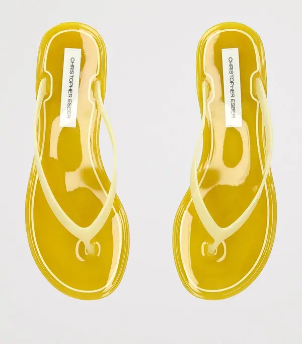Christopher Esber Jo Flip Flops - Yellow