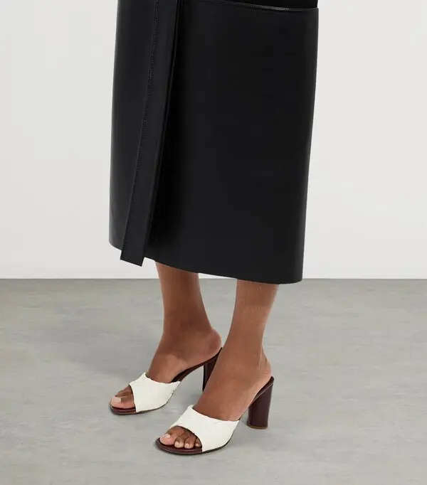 Bottega Veneta Lambskin Livia 90 Heeled Mules