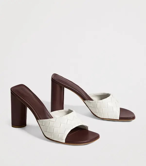 Bottega Veneta Lambskin Livia 90 Heeled Mules