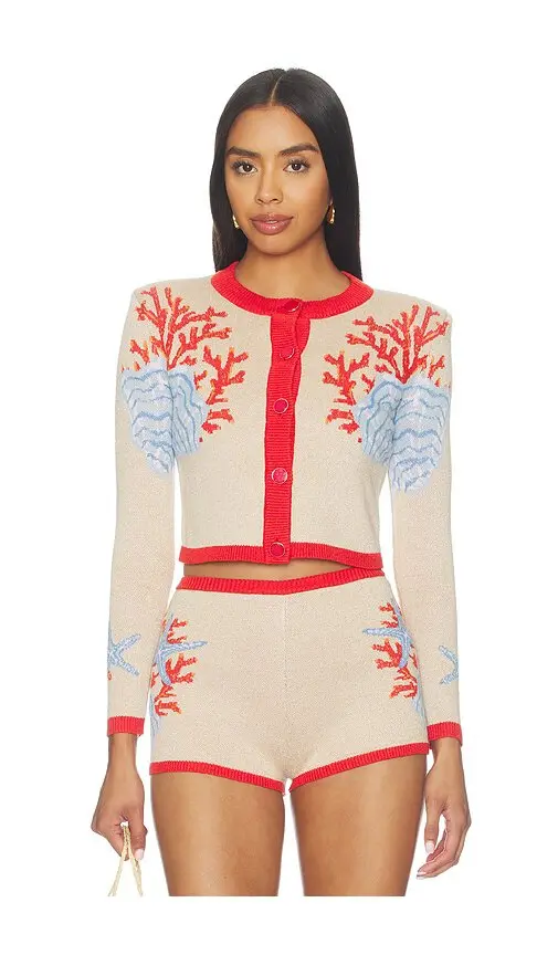 Retrofete Aralyn Knit Cardigan In Neutral