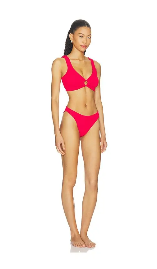 Hunza G Julia Bikini Set With Gold Hoop