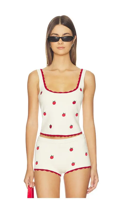Majorelle Emmile Tomato Tank In Cream
