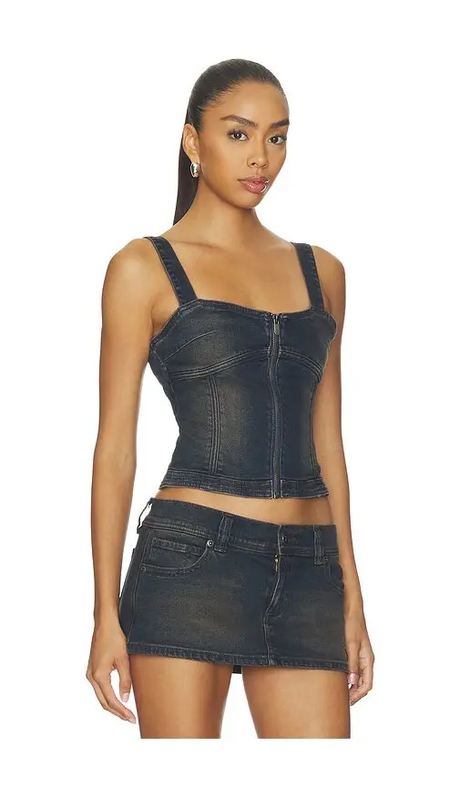 Abrand Denim Denim Bustier