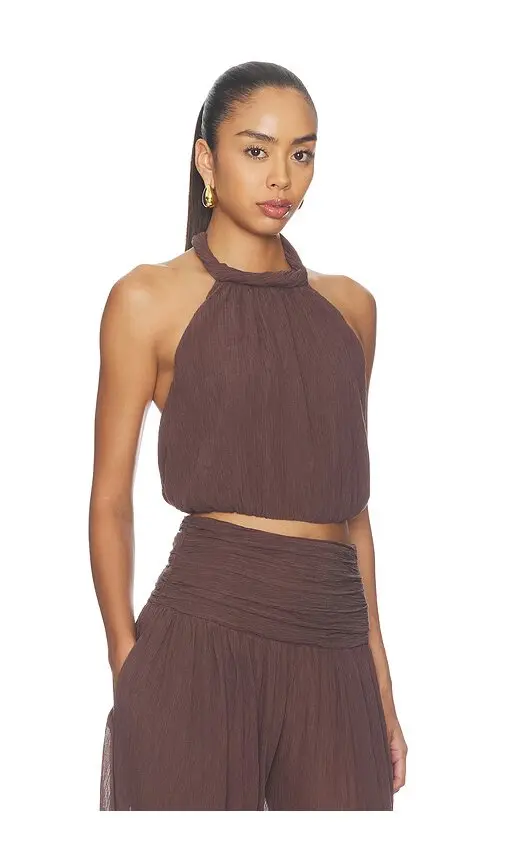 CAMILA COELHO Mirelle Halterneck Top