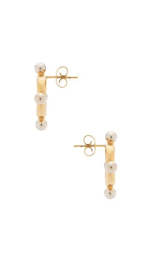 TPO Seraphine Mini Earrings In Metallic Gold