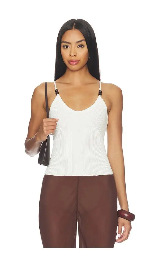 L'academie Kennji Beaded Knit Tank