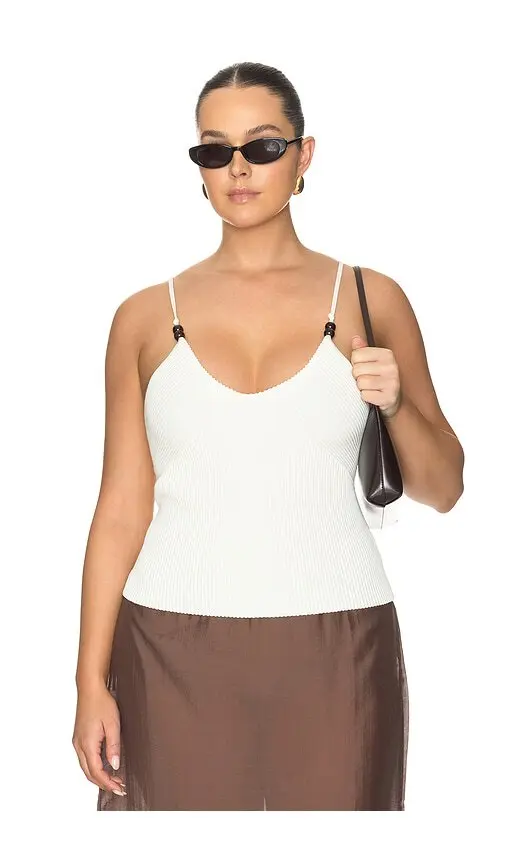 L'academie Kennji Beaded Knit Tank