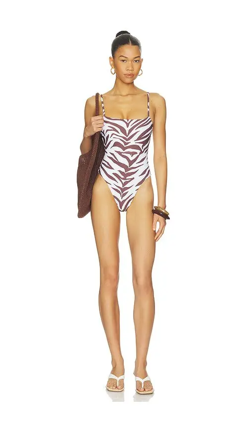 Superdown Kordyn One Piece In Brown,white