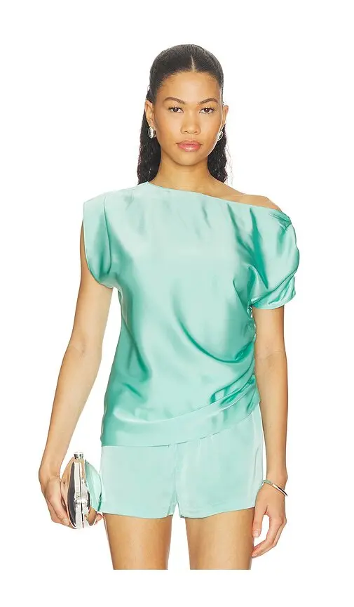 Amanda Uprichard Elroy Top In Green