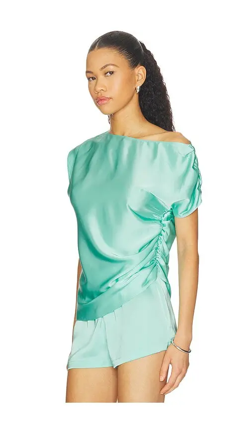 Amanda Uprichard Elroy Top In Green