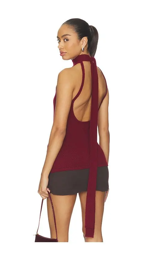 GEEL Antonia Top In Burgundy