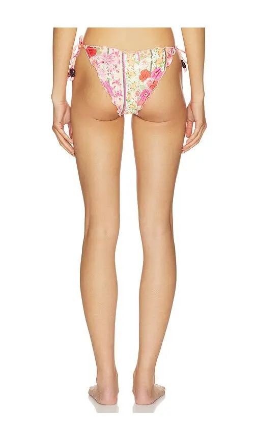 Agua Bendita X Alegria Ruche Latin Bikini Bottom In Multi