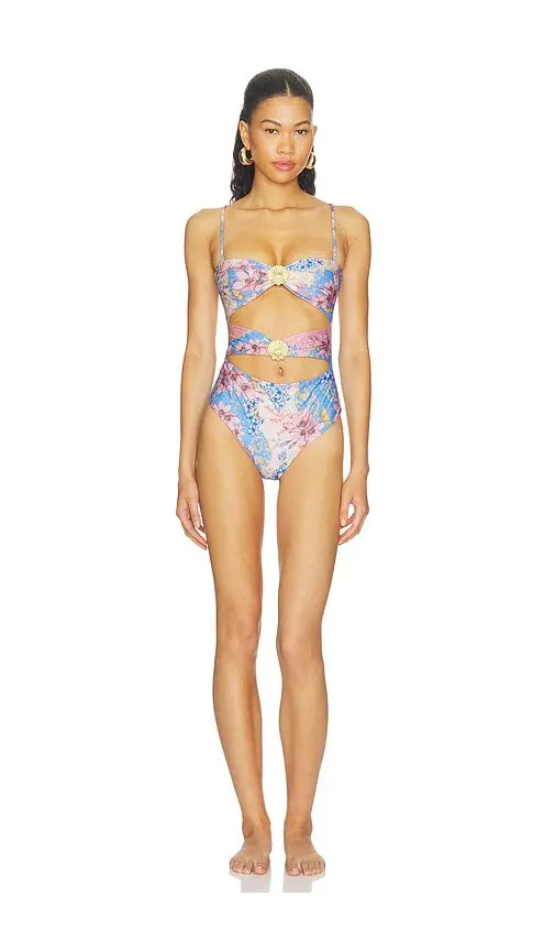 Agua Bendita X Taby Americana One Piece In Multi - Bahia