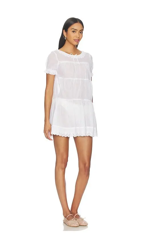 Tularosa Tivona Mini Dress With Lace Trim
