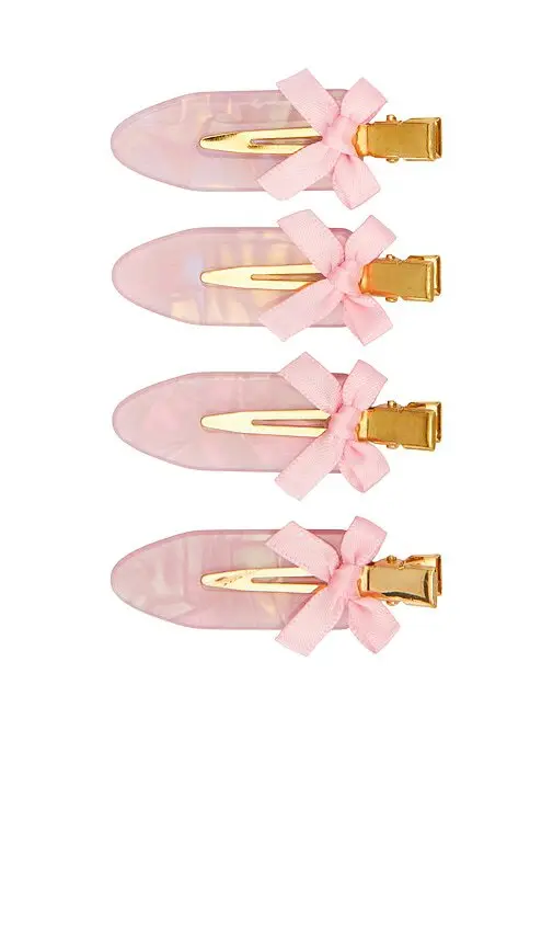PETIT MOMENTS X Scott King Hair Selena Setting Clips - Pink
