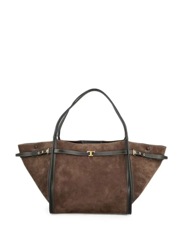 TOD'S T Timeless Medium Leather Tote Bag