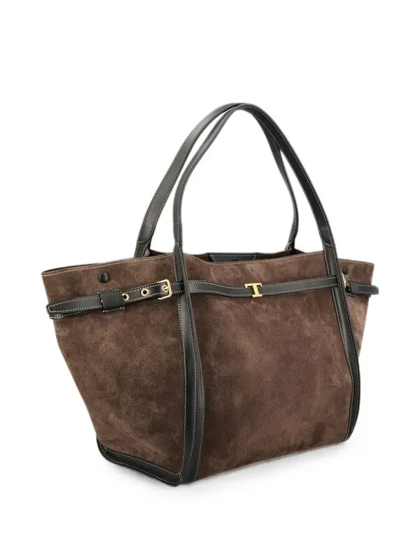 TOD'S T Timeless Medium Leather Tote Bag