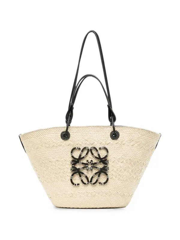 Loewe Anagram Rafia Medium Tote - Beige