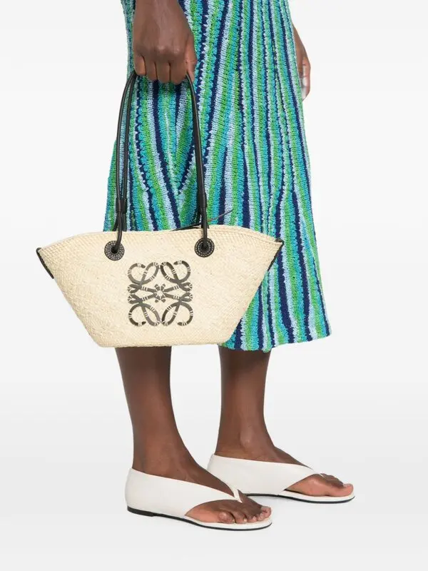 Loewe Anagram Rafia Small Tote