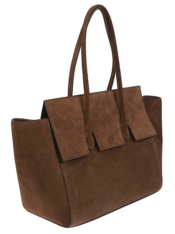ROUNN Felice Flap Leather Tote Bag