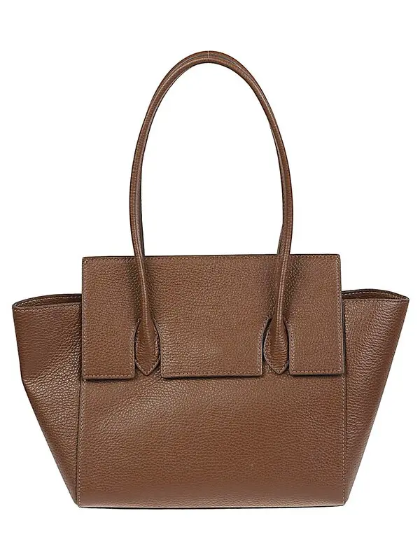 ROUNN Felice Flap Leather Tote Bag