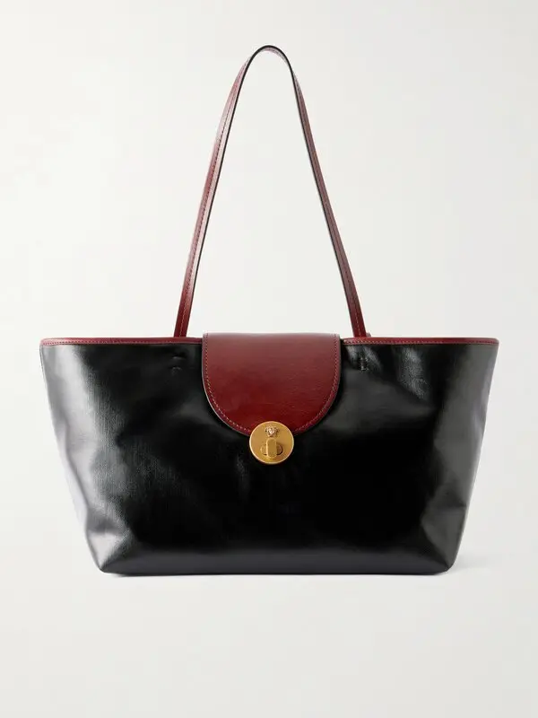 Versace Vivienne Medusa-embellished Coated Canvas Tote - Black