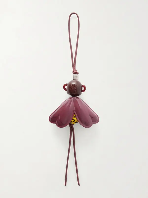 Loewe Bloombee Leather Bag Charm