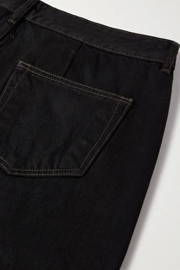 Rick Owens Geth Wideleg Garmentdyed Printed Jeans