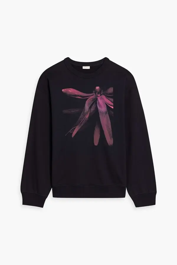 Dries Van Noten Floralprint Cottonjersey Sweatshirt