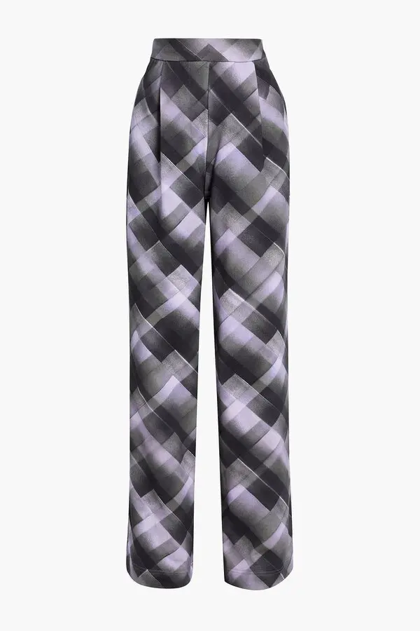 Dries Van Noten Printed French Cotton-terry Track Pants - Lavender