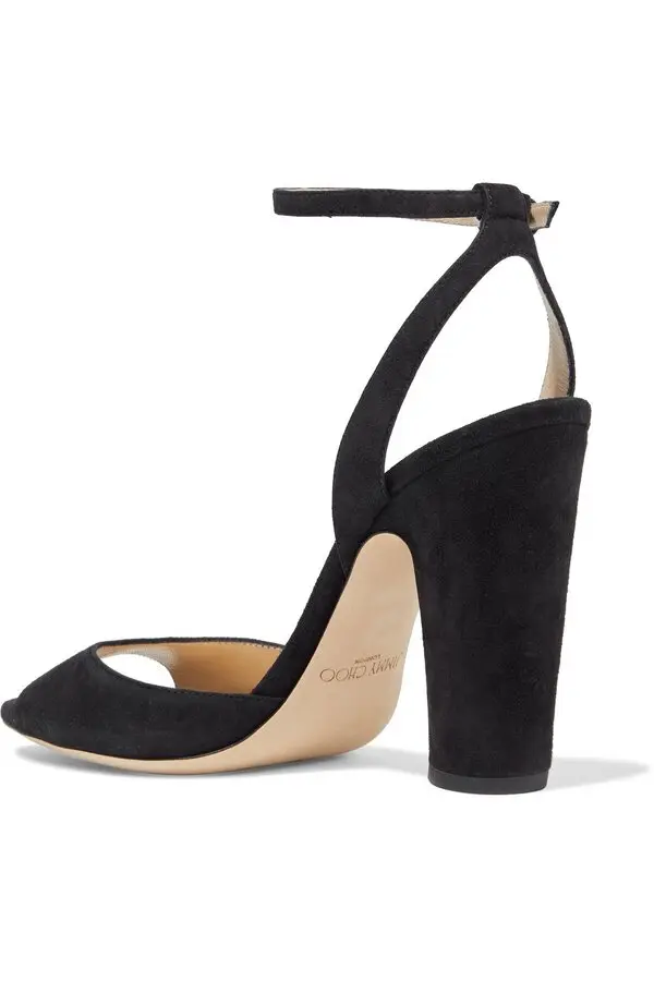JIMMY CHOO Miranda 100 Suede Sandals