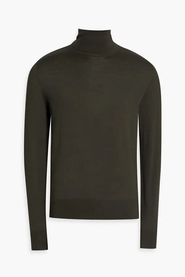Dries Van Noten Merino Wool Turtleneck Sweater