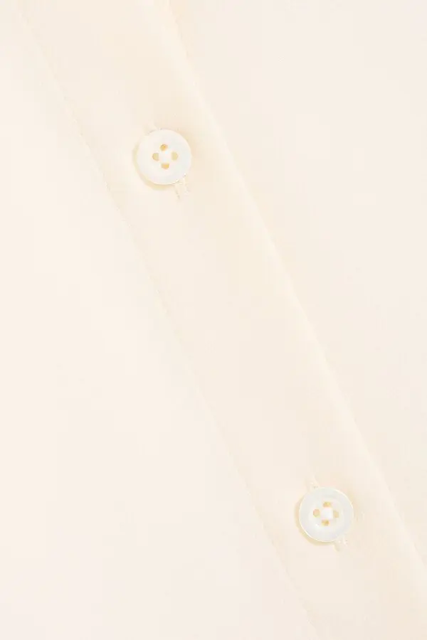 FRAME The Prim Silk Crepe De Chine Blouse