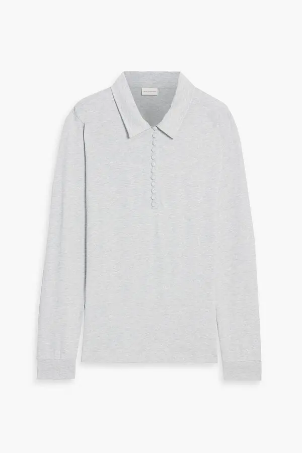 Dries Van Noten Cotton-jersey Polo Shirt - Stone
